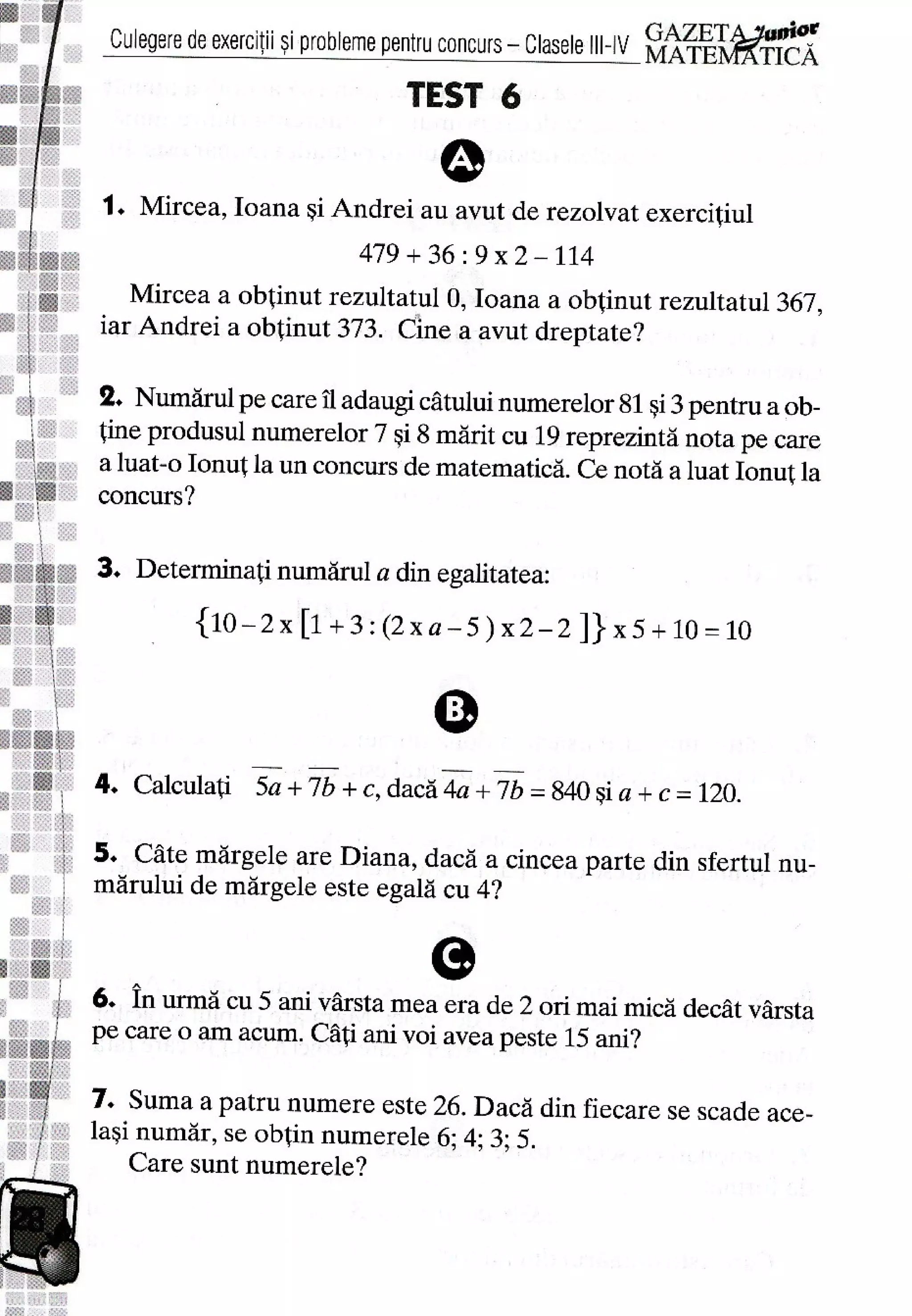 235254396 carti-culegere-gazeta-matematica-junior-clasele-3-4-ed-dph | PDF
