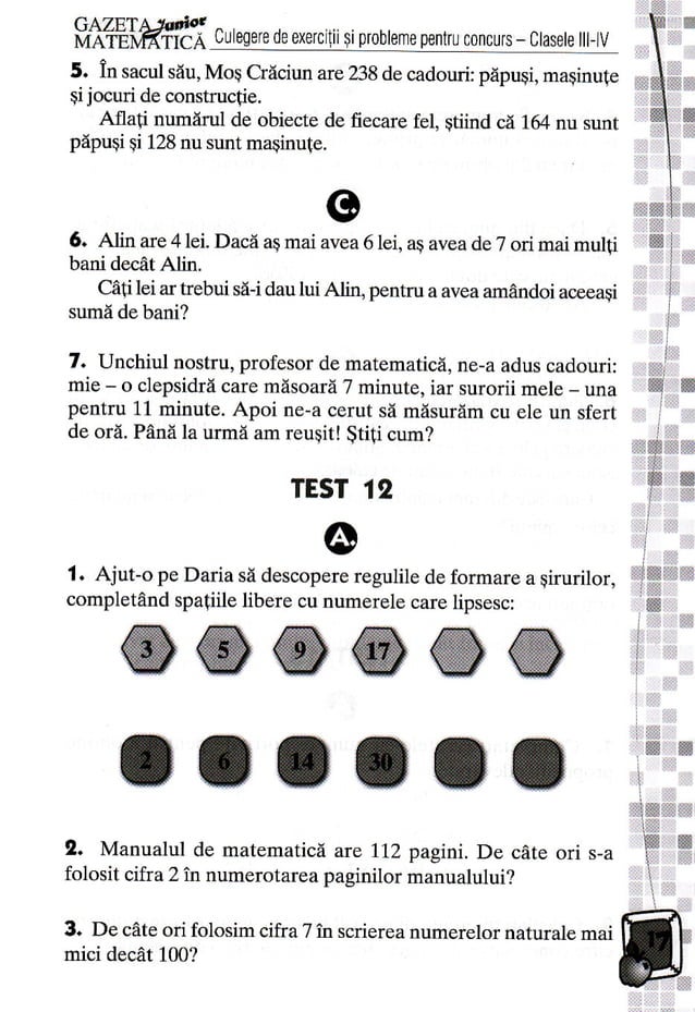 235254396 carti-culegere-gazeta-matematica-junior-clasele-3-4-ed-dph | PDF