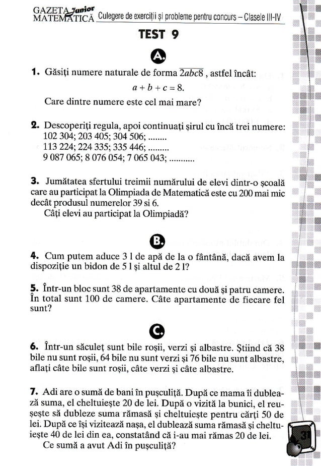 235254396 carti-culegere-gazeta-matematica-junior-clasele-3-4-ed-dph | PDF