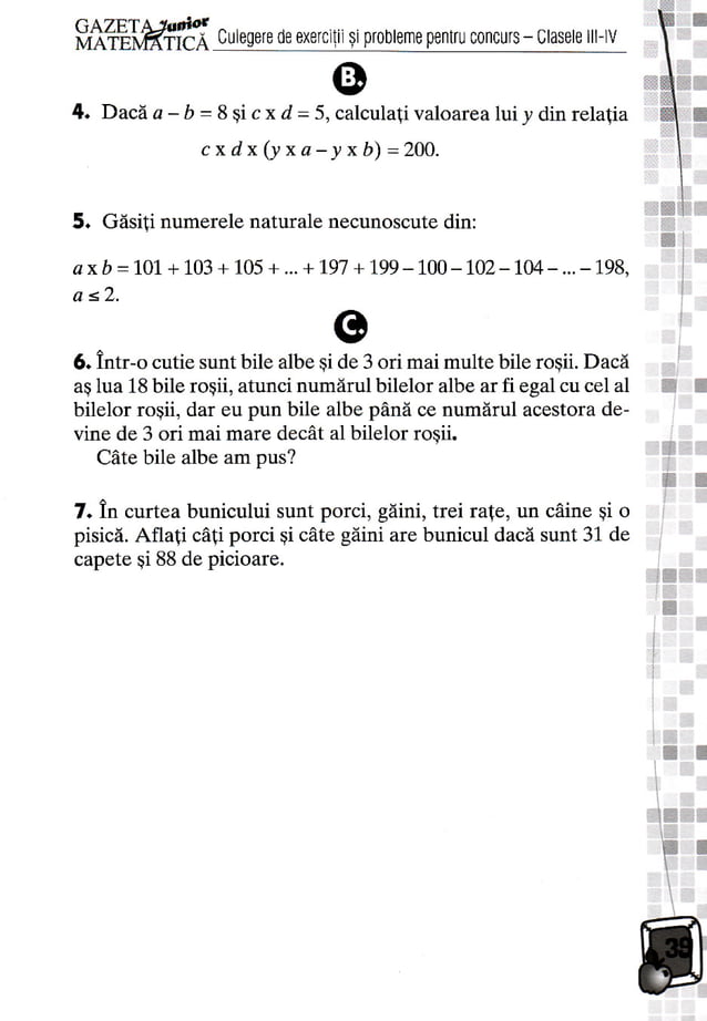 235254396 carti-culegere-gazeta-matematica-junior-clasele-3-4-ed-dph | PDF
