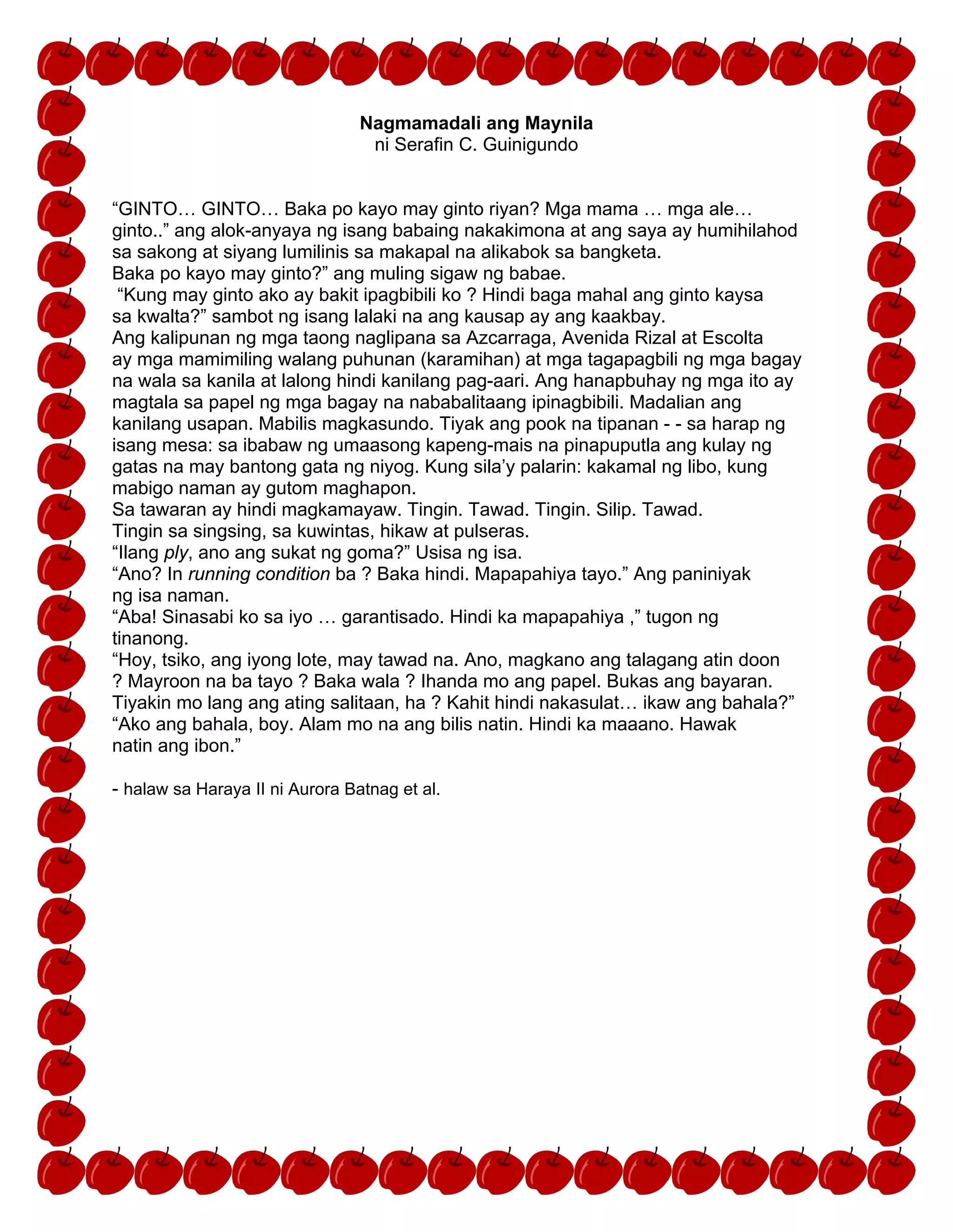 235259289 nagmamadali-ang-maynila | PDF