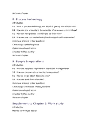 Operations Management 10th Edition 10th Edition Nigel Slack | PDF