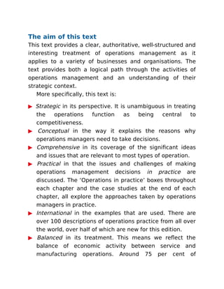 Operations Management 10th Edition 10th Edition Nigel Slack | PDF