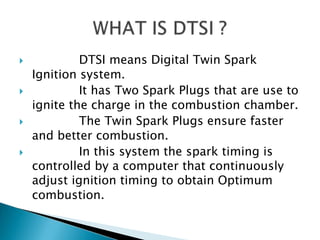 Digital Twin Spark Ignition (DTSI) technology PPT | PPT