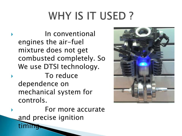 Digital Twin Spark Ignition (DTSI) technology PPT | PPT | Auto Type ...