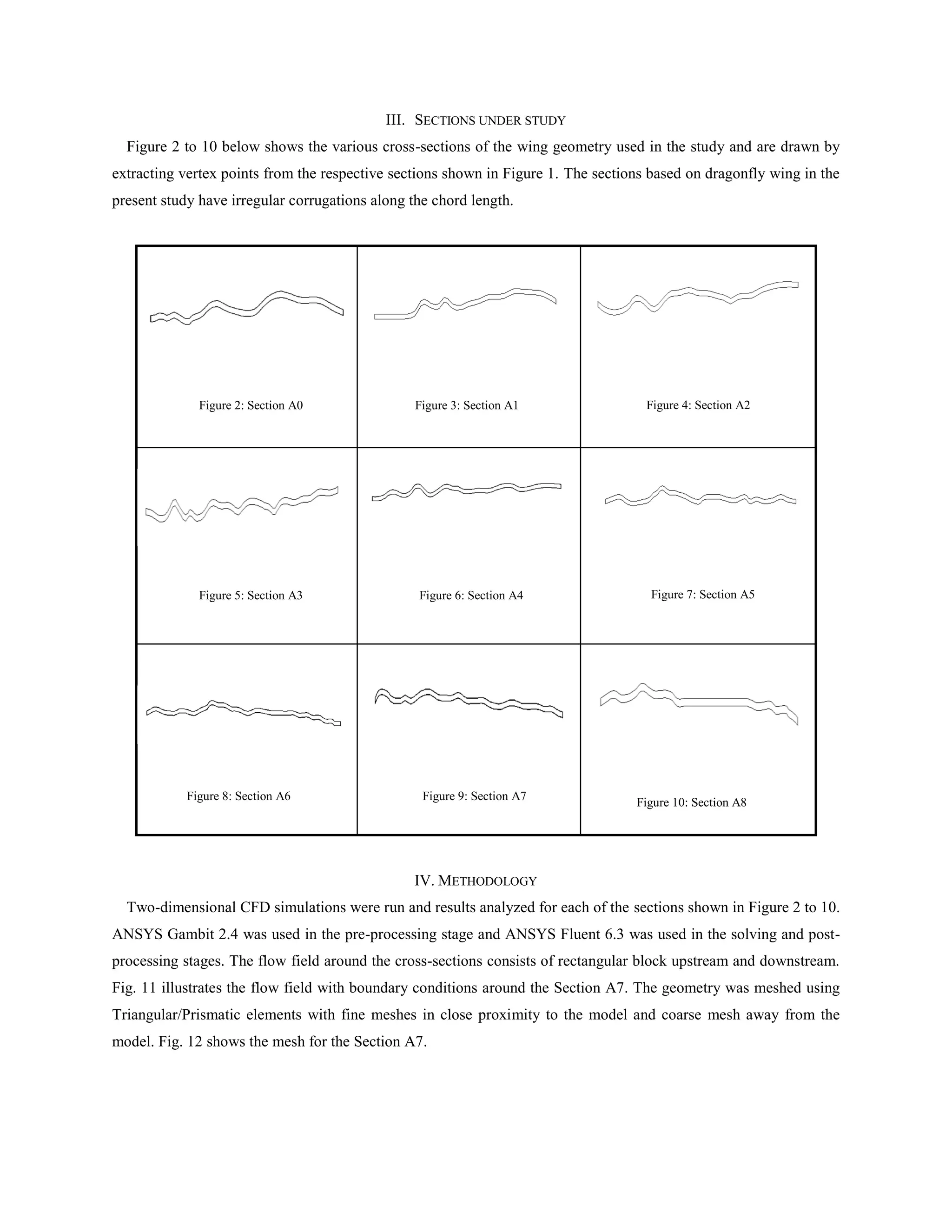 Aerodynamic Characteristics of Dragonfly Wing Sections | PDF
