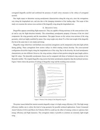 Aerodynamic Characteristics of Dragonfly Wing Sections | PDF