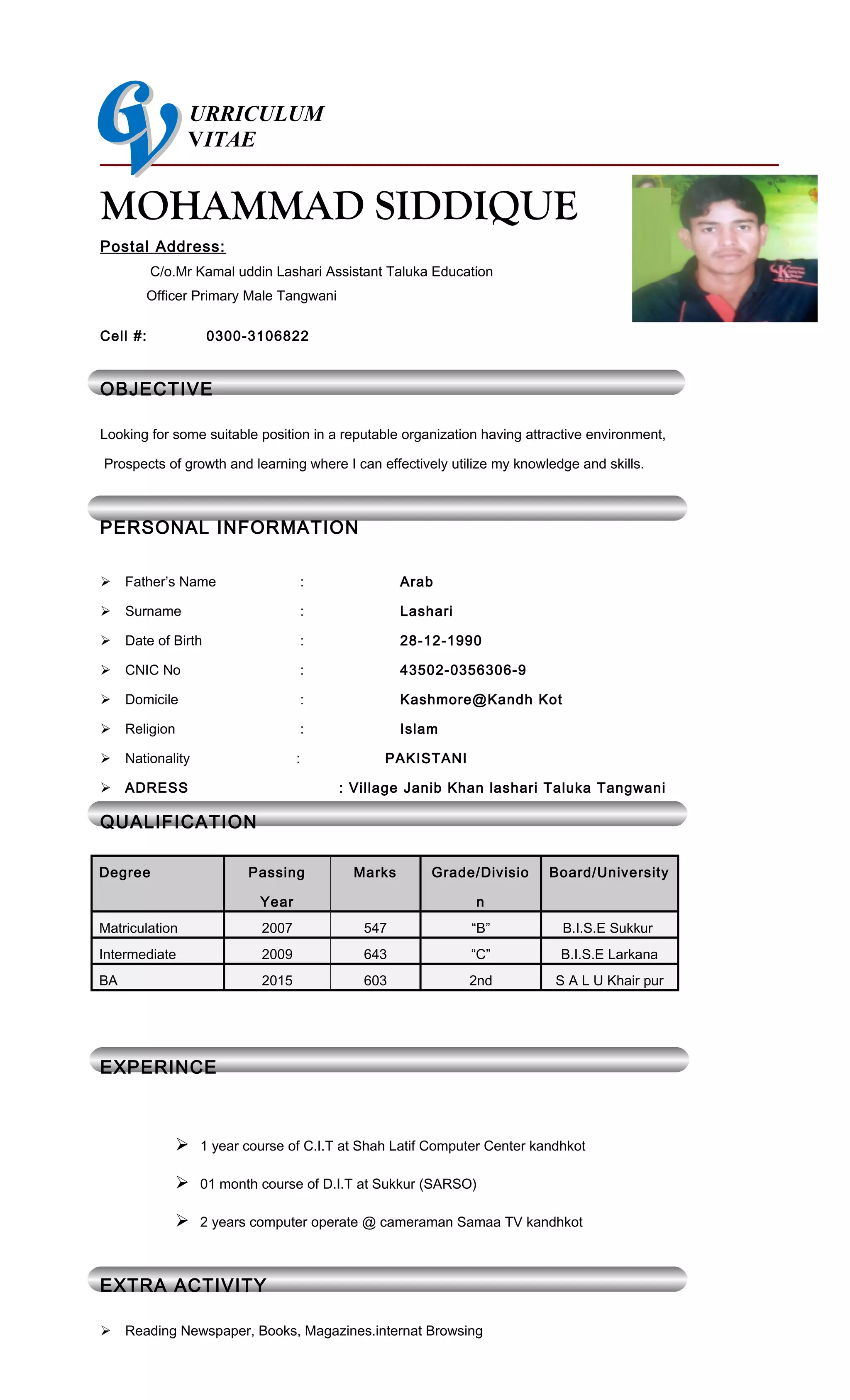 mohammadsiddiquelashari | DOC