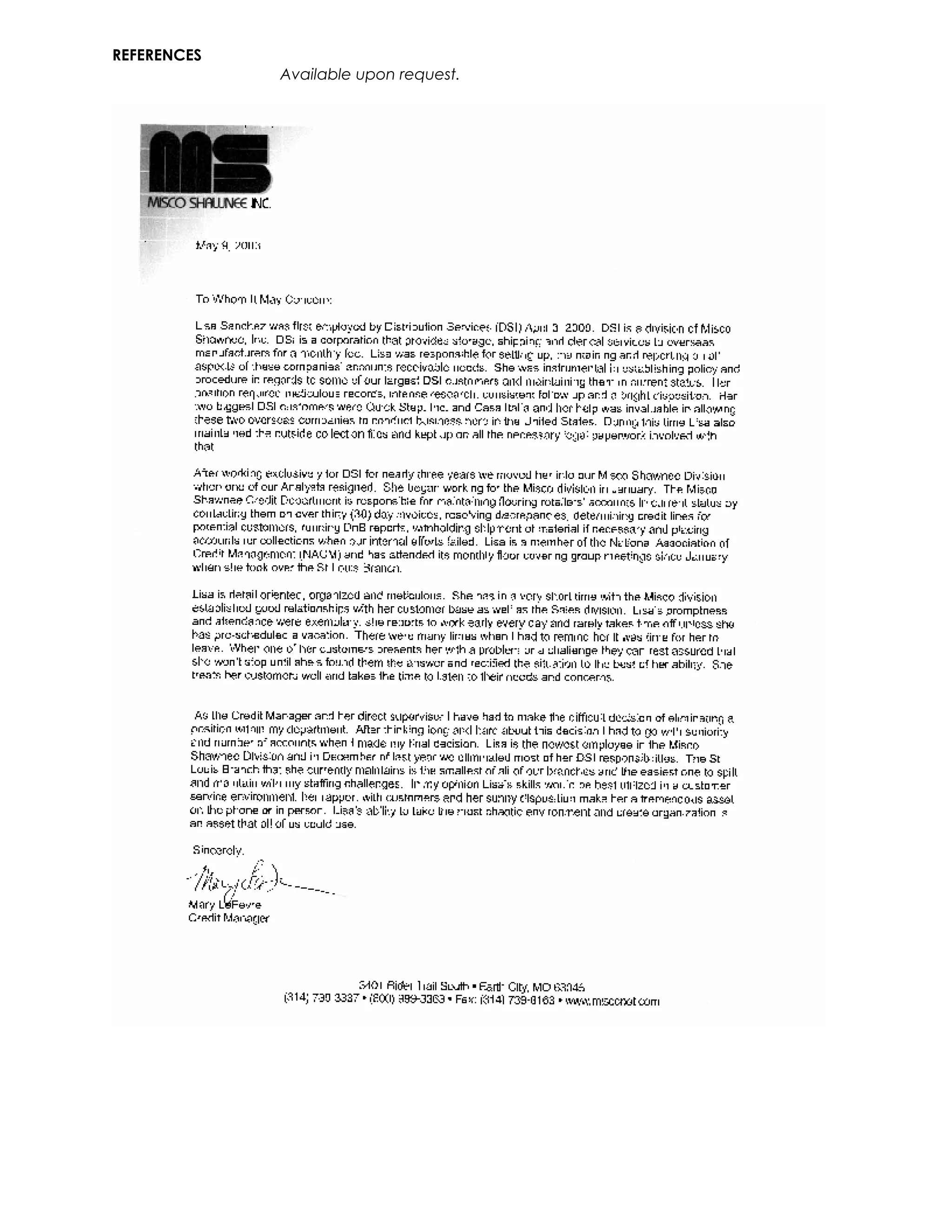 Hidelisa Sanchez Resume 01-2016 | DOC