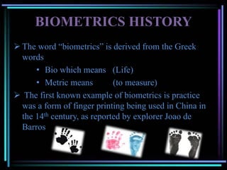 biometrics | PPTX