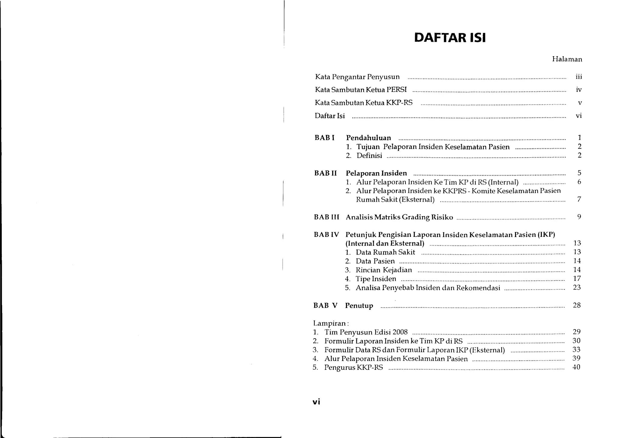 Pedoman Pelaporan Insiden Keselamatan Pasien (IKP) (Patient Safety ...
