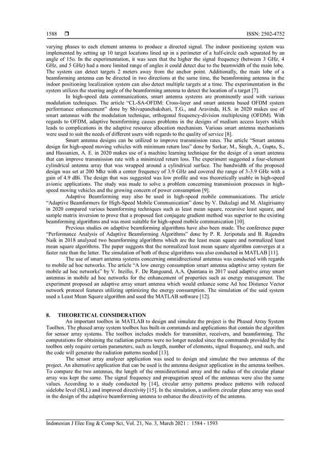Design and simulation of an adaptive beam smart antenna using MATLAB | PDF | Computer Networking ...