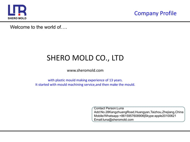 Shero Company profile,2016 | PPT