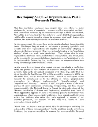 Adaptive_Organizations | PDF