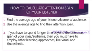 2. ATTENTION SPAN | PPTX