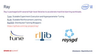 Running Emerging AI Applications on Big Data Platforms with Ray On Apache Spark | PPT