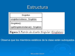 2 3 5 Patron De DiseñO Singular (Singleton) | PPT