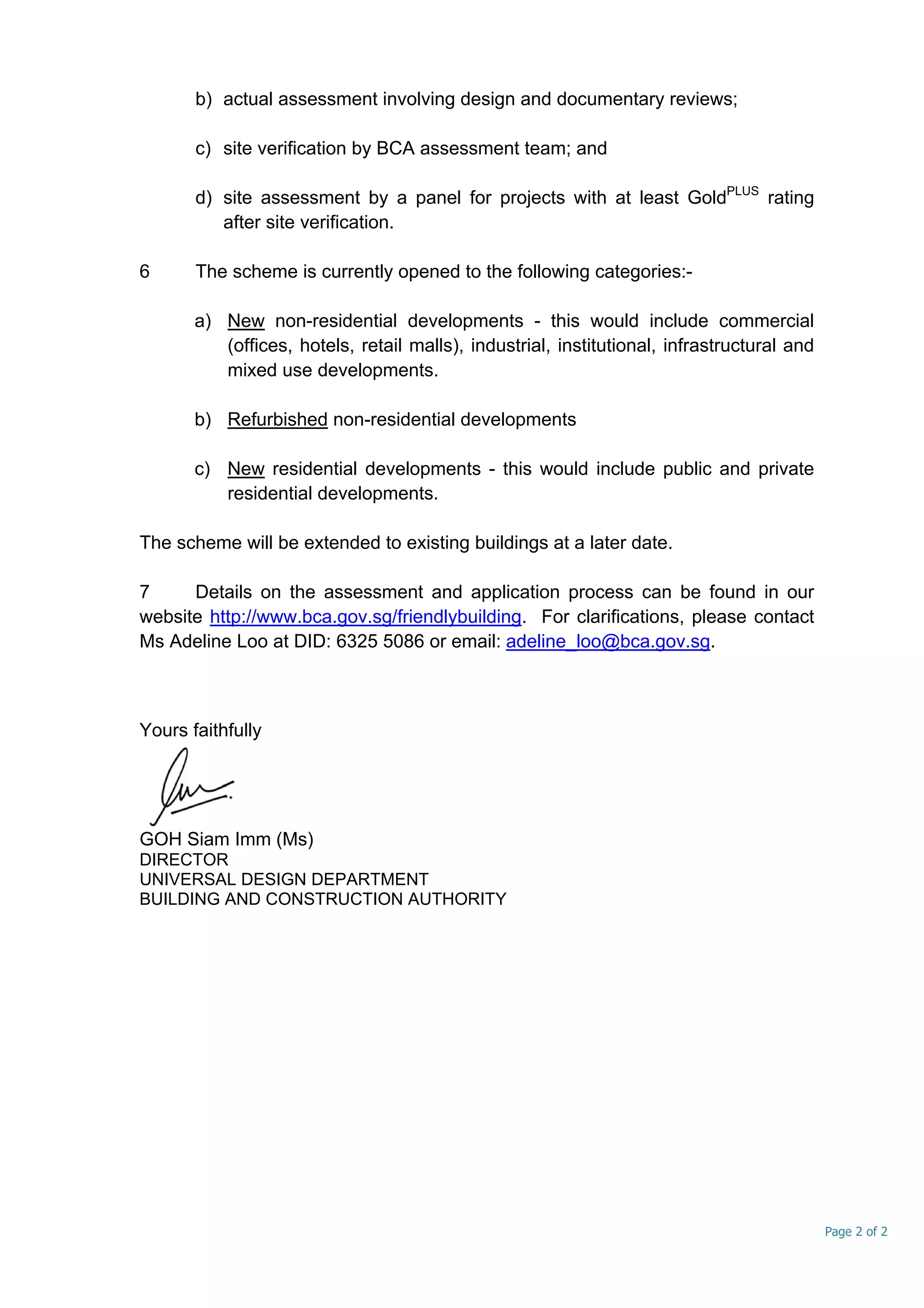 Singapore: LAUNCH OF THE BCA UNIVERSAL DESIGN (UD) MARK SCHEME | PDF