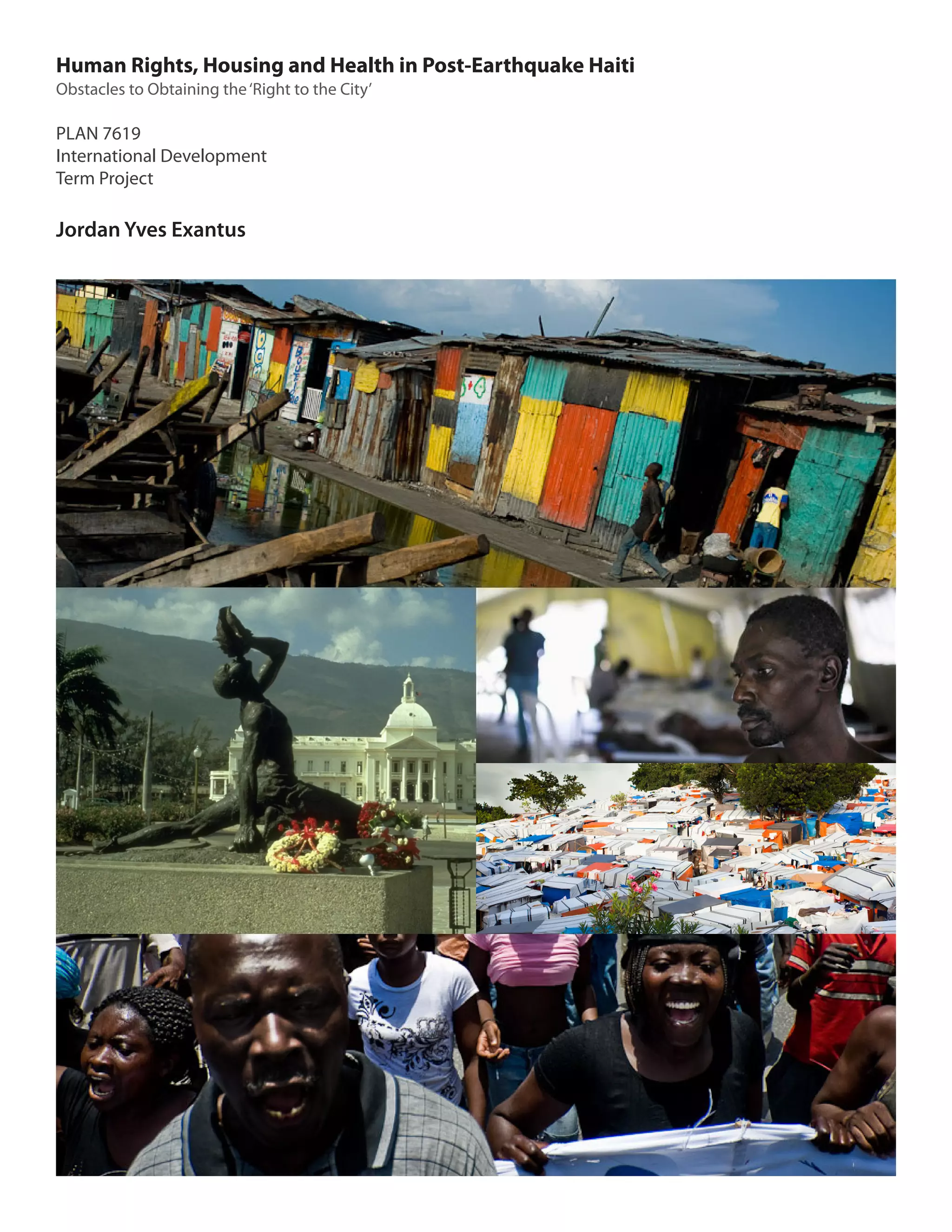 Human Rights, Housing and Health in Post-Earthquake Haiti | PDF