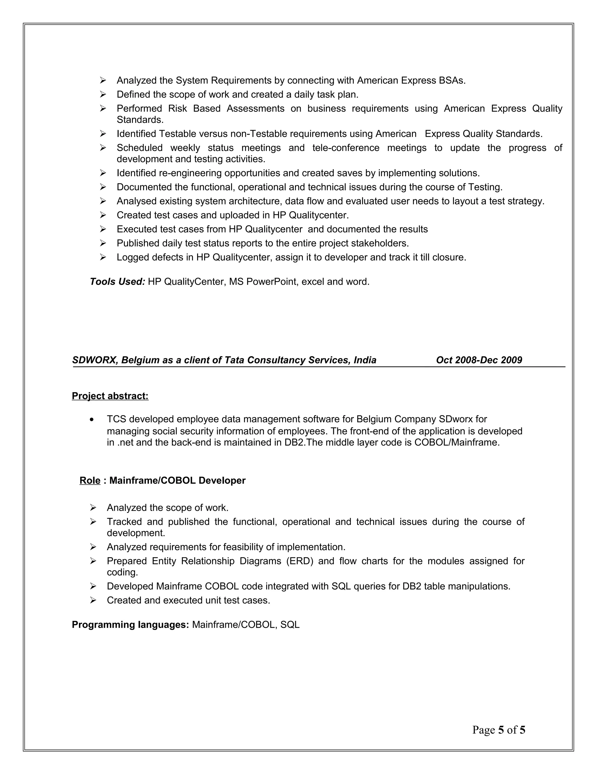 GOKULAN SANKARANARAYANAN Resume_ August 2015 | DOC