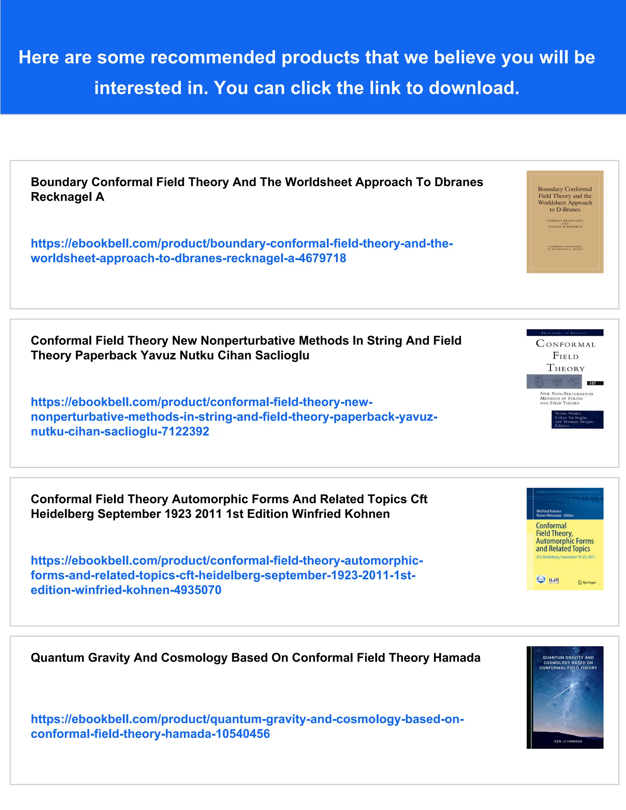 Conformal Field Theory And Topology Toshitake Kohno | PDF