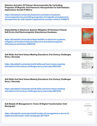 Soft Magnetic Materials Edited By Tianbiao Zhang And Jerry Tian | PDF