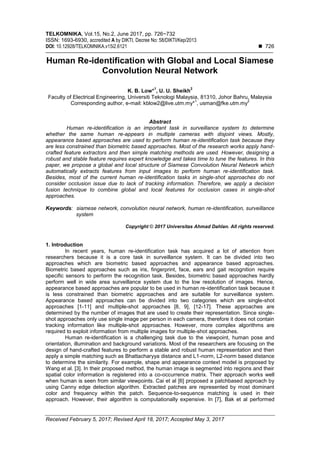 Human Re-identification with Global and Local Siamese Convolution ...