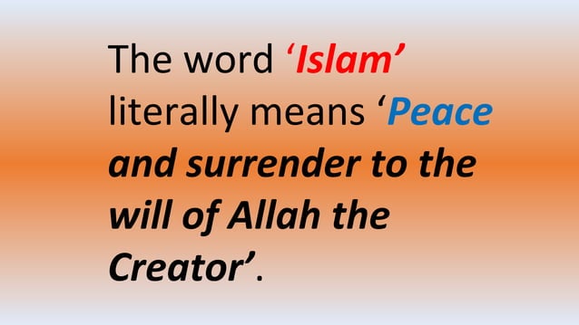 Islam as religion of peace | PPT