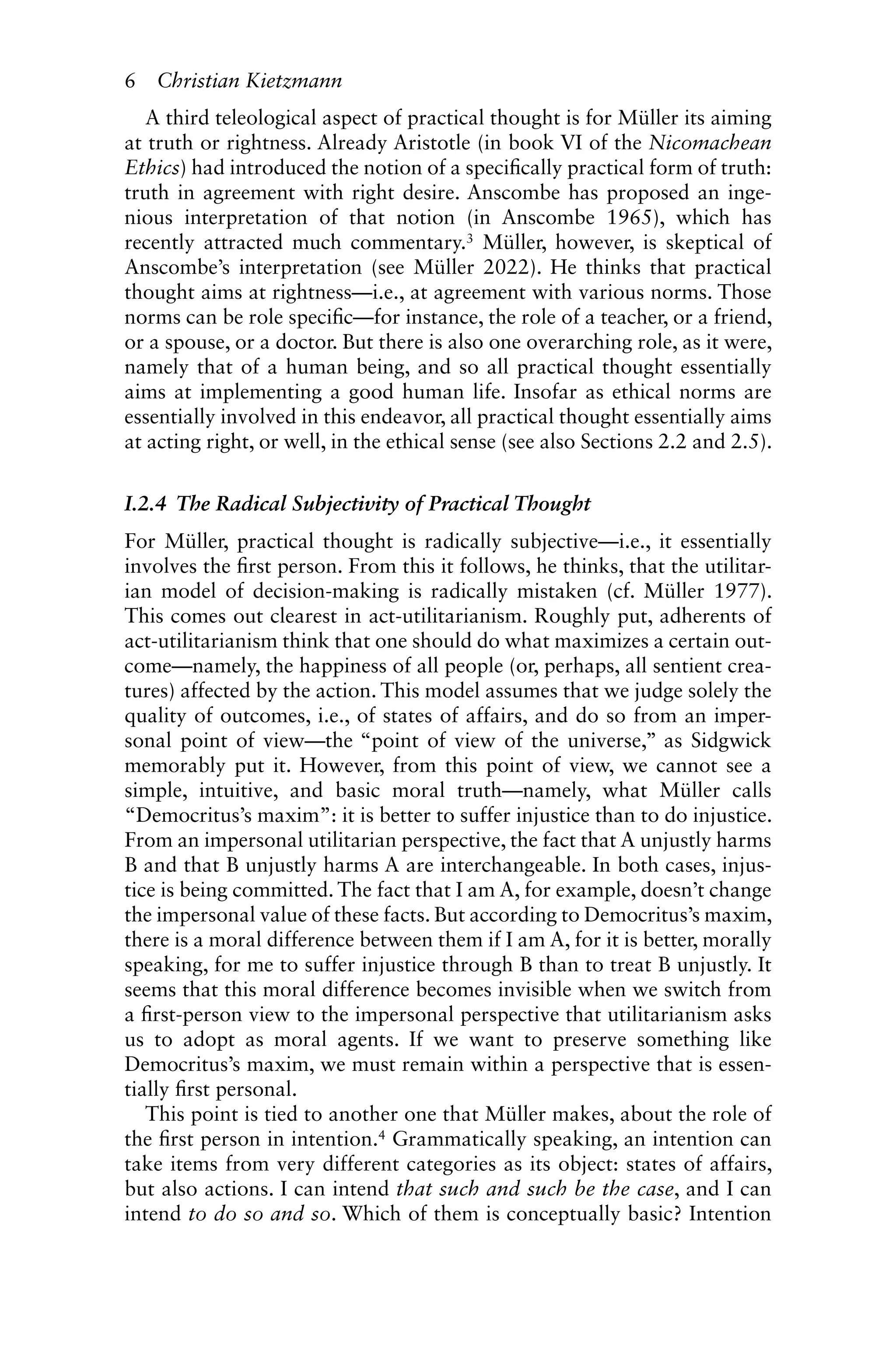 Teleological Structures In Human Life Christian Kietzmann | PDF