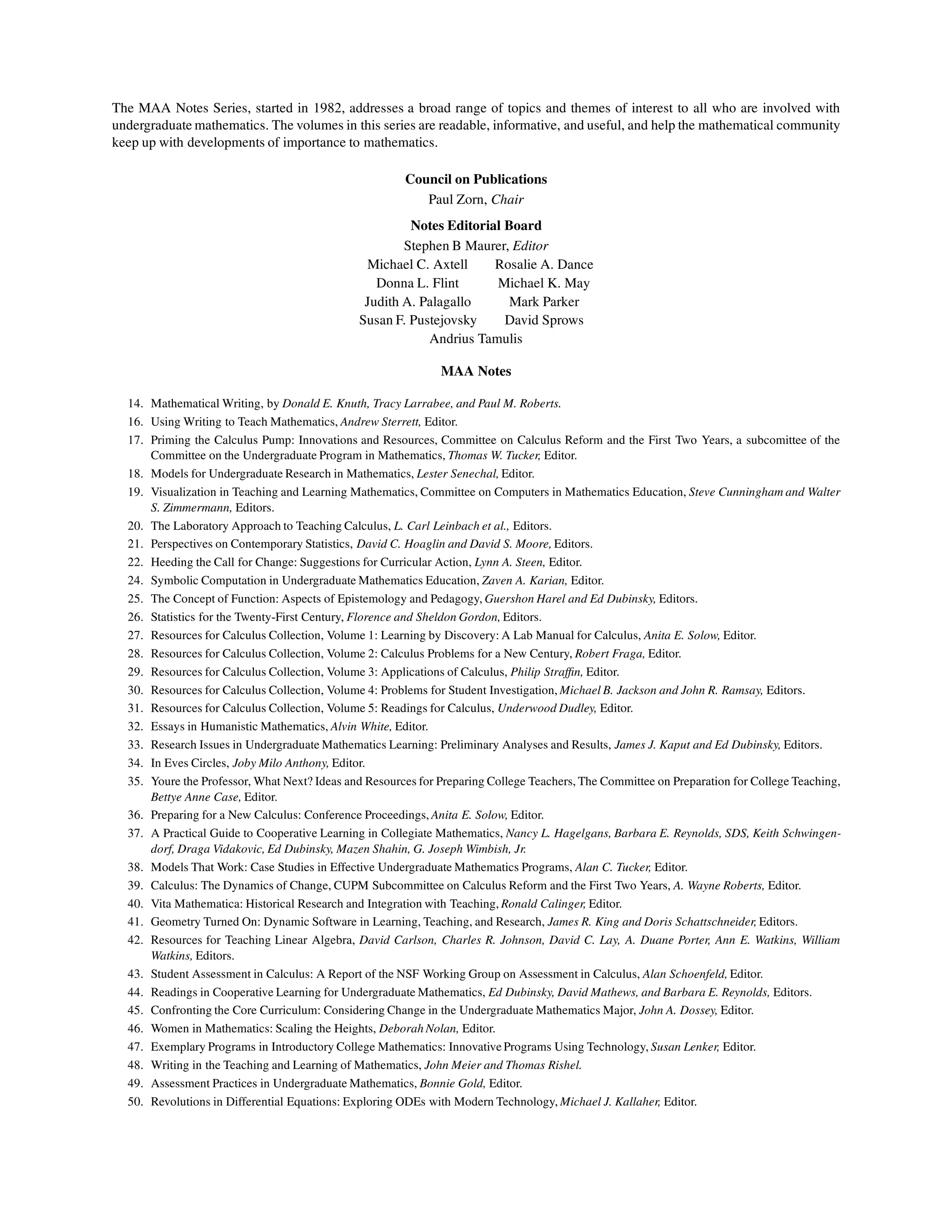 Resources For Teaching Discrete Mathematics Brian Hopkins Editor | PDF