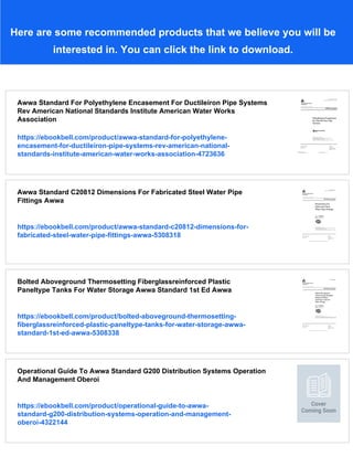 Awwa Standard For Poweractuating Devices For Valves And Slide Gates Rev ...