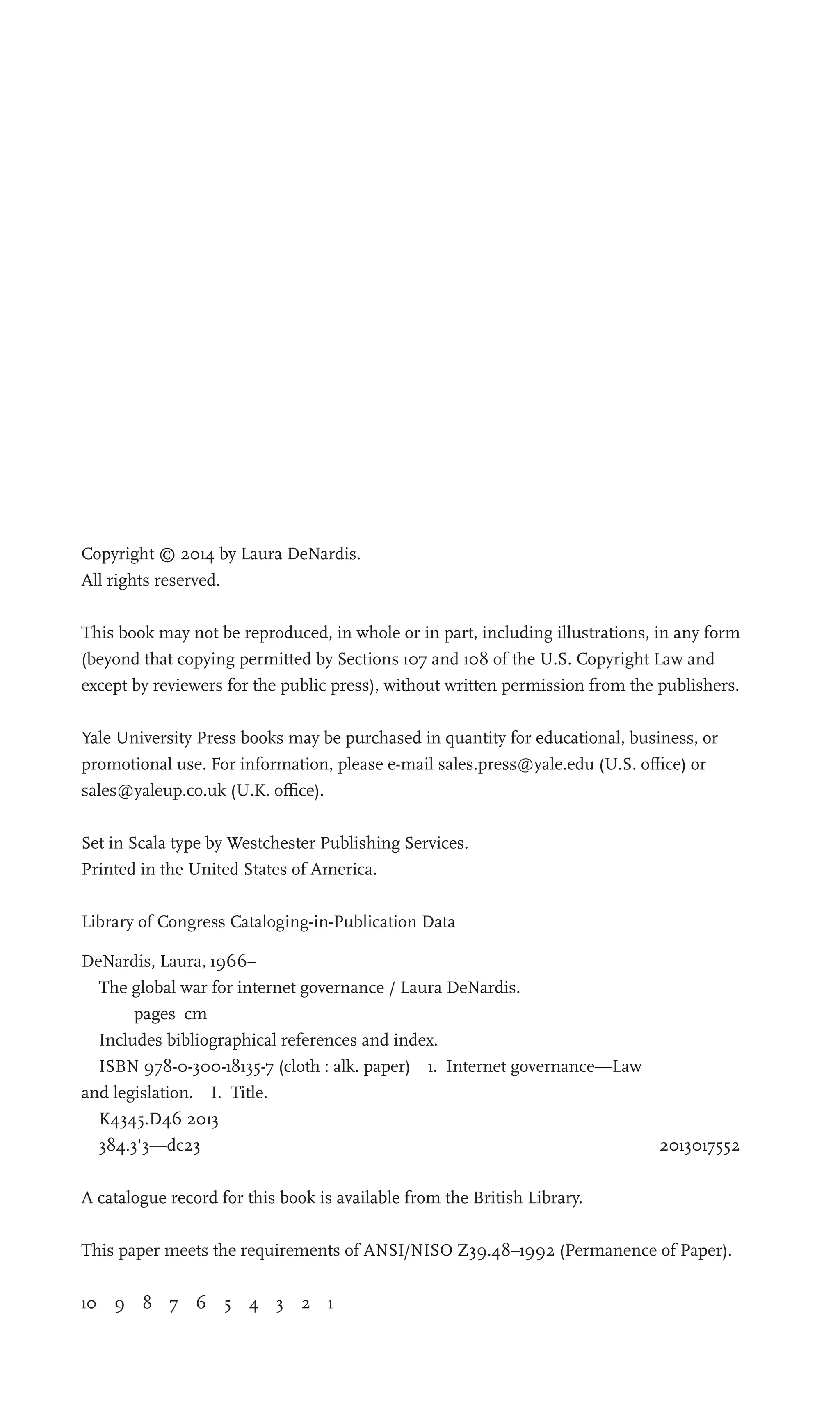 The Global War For Internet Governance Laura Denardis | PDF