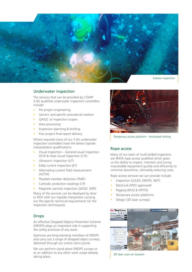 Inspection testing rope access capability sheet rev12 | PDF