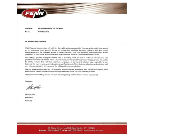 Ray Amin - Professional Achievements | PPTX