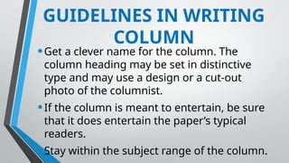 236491004-Column-Writing.pptx column writing tips | PPTX