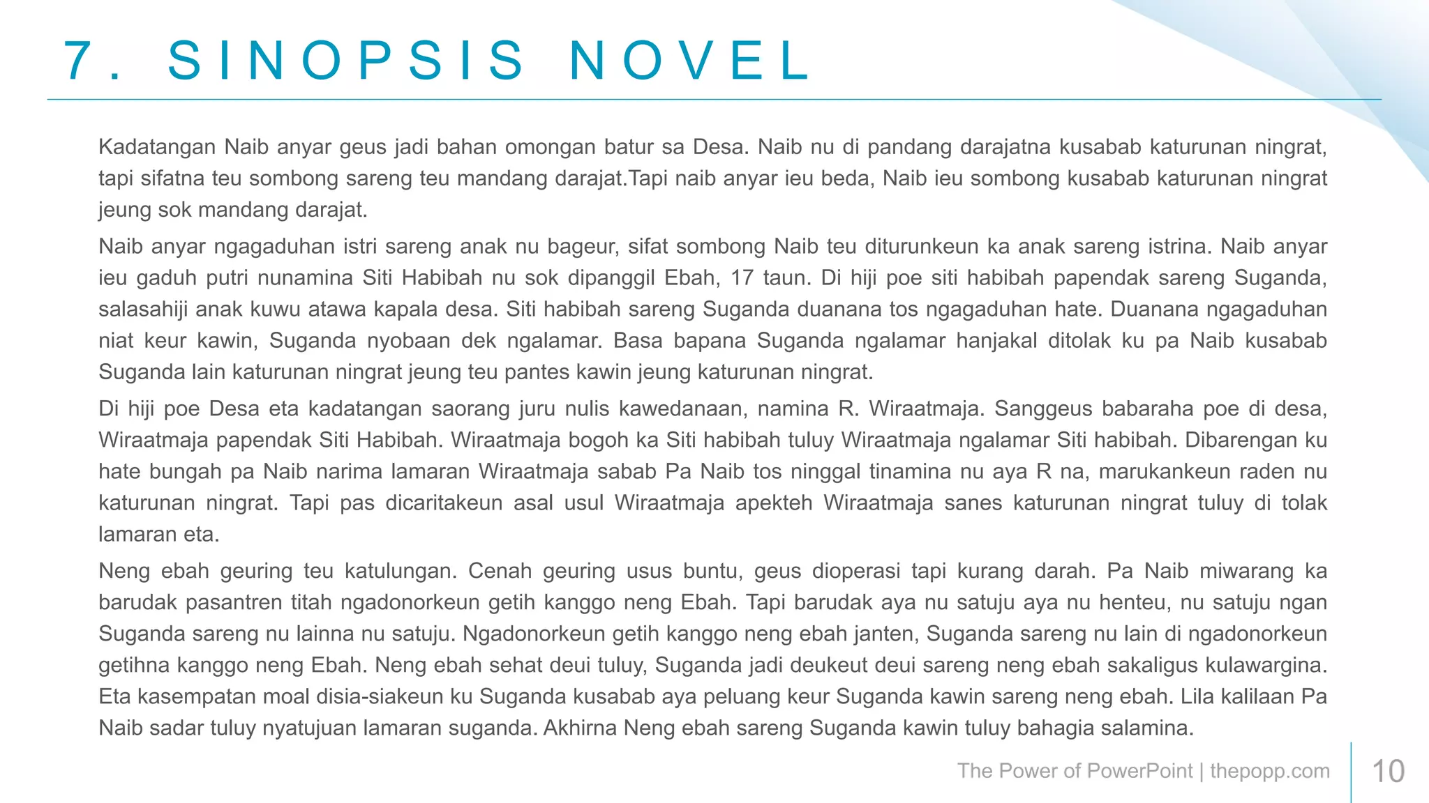ppt novel basa sunda (kelompok 4) | PPTX