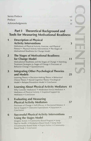Motivational Readiness For Physical Activity Bess H Marcus | PDF
