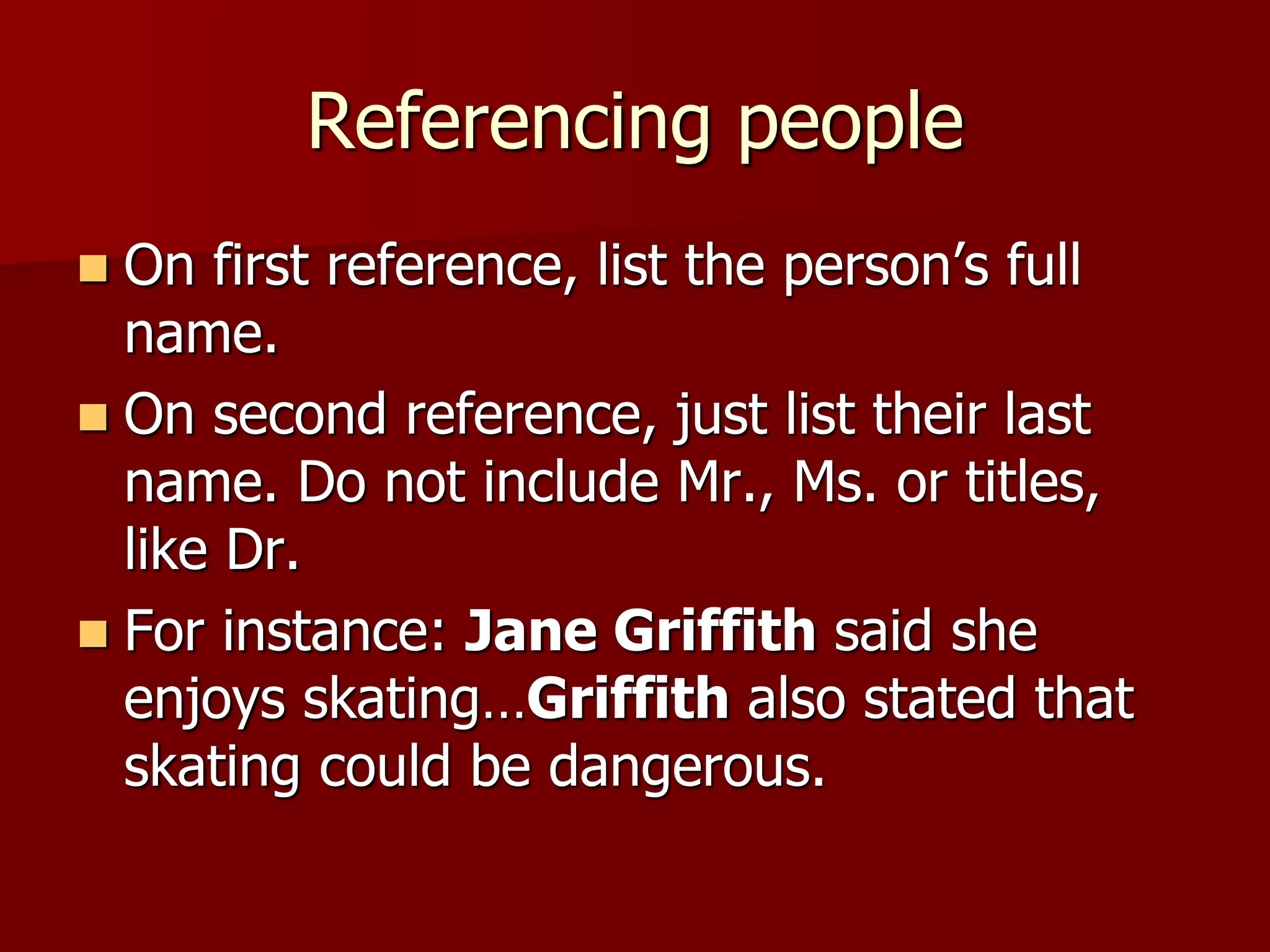 AP styles_Introduction to the AP style of news letters.ppt