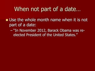 AP styles_Introduction to the AP style of news letters.ppt