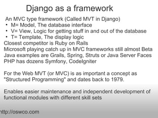 Django, What is it, Why is it cool? | PPT