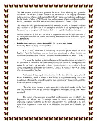 236784784 what-is-cocolisap | PDF | Agriculture | Industries