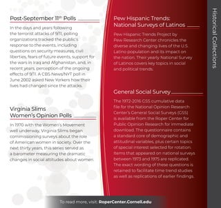 The Roper Center of Public Opinion Research's Archive Overview Booklet ...