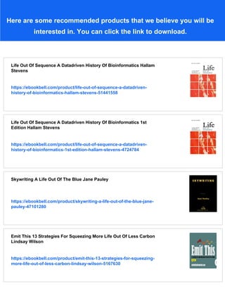 Life Out Of Balance Homeostasis And Adaptation In A Darwinian World ...