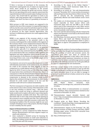 Impact of Demonetization in India on MSME | PDF