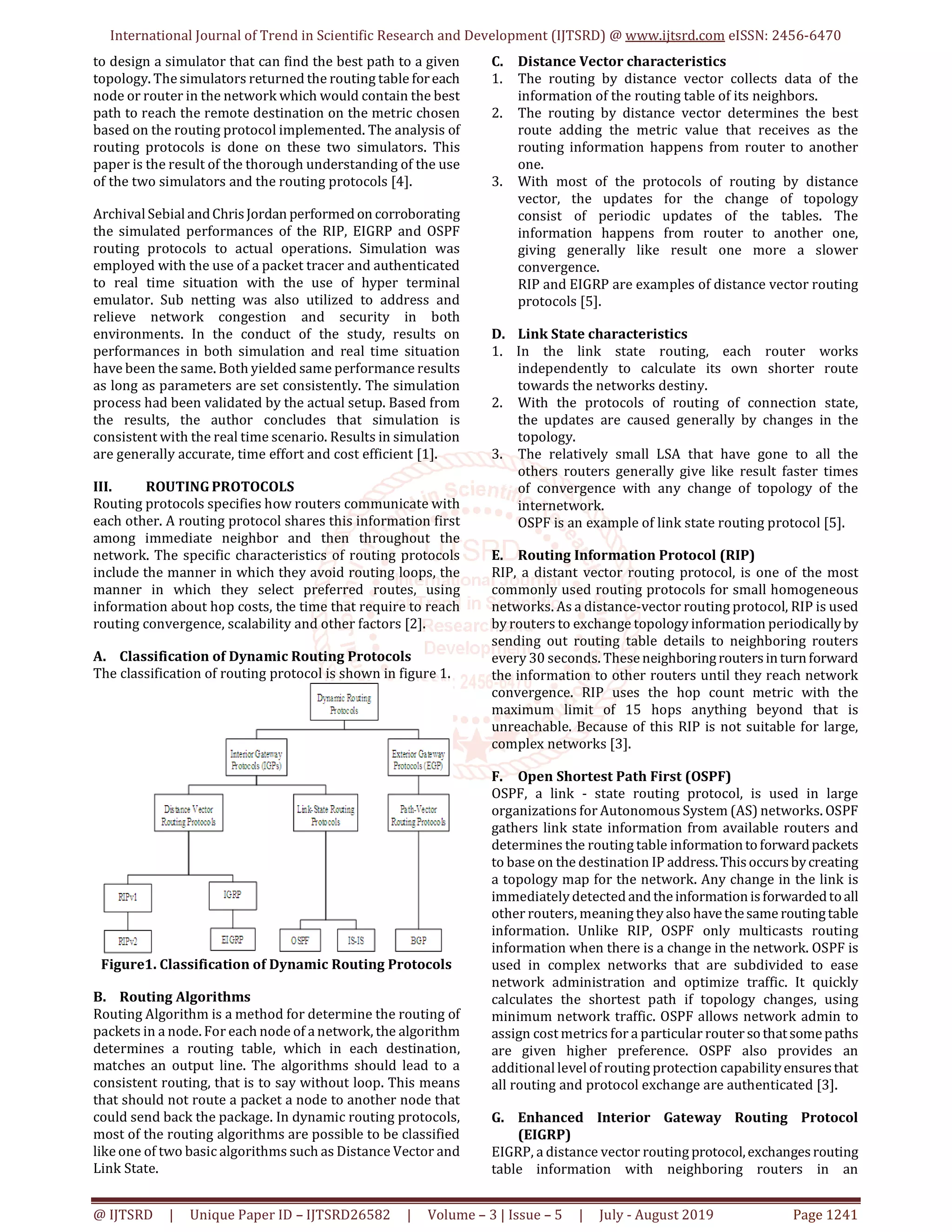 Performance Evaluation Of Routing Protocols In University Network Pdf