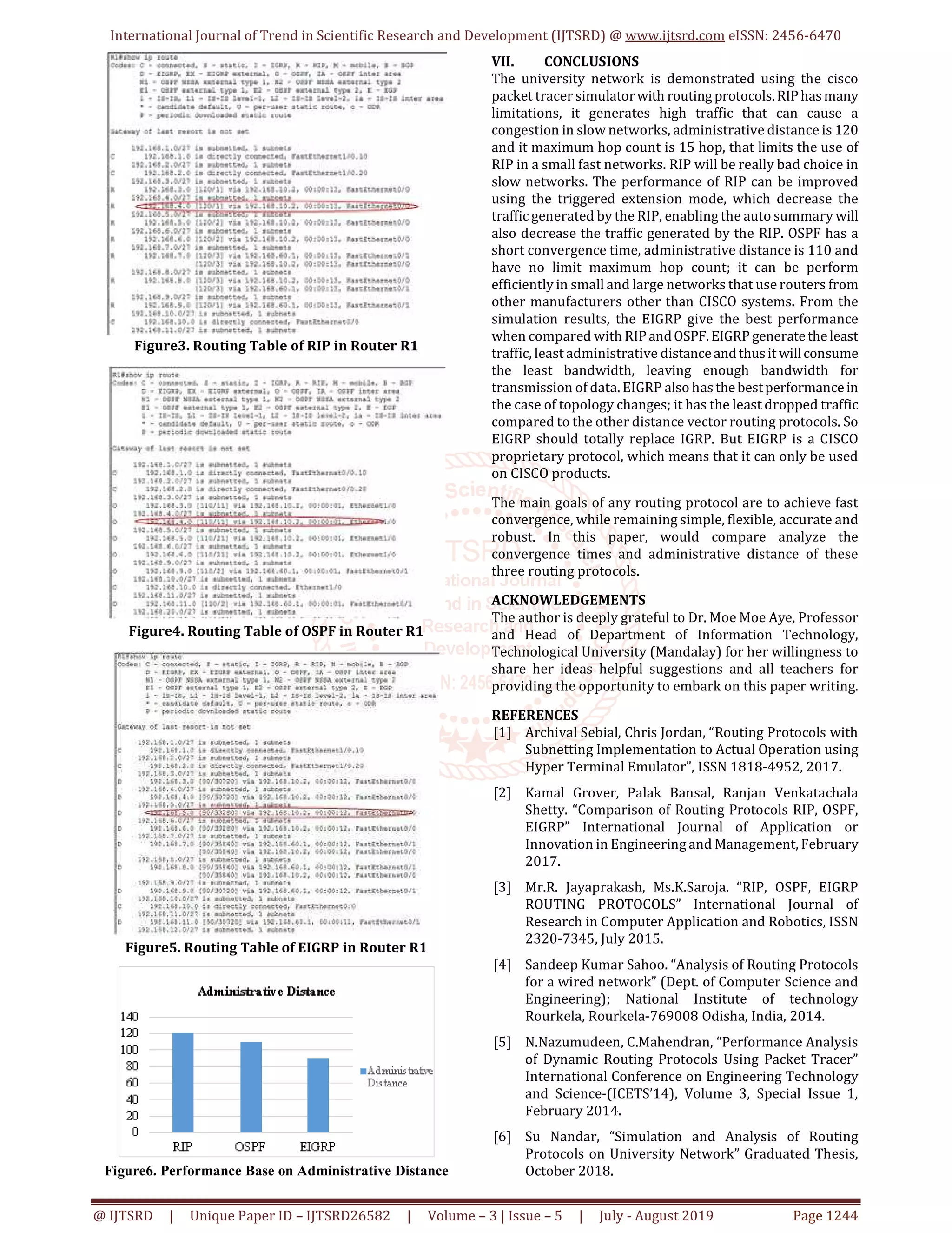 Performance Evaluation Of Routing Protocols In University Network Pdf