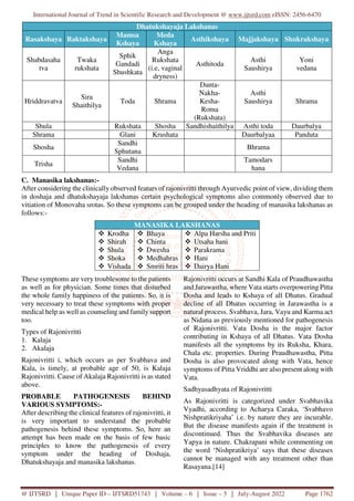 Rajonivritti Perimenopause Ayurvedic Disease Review | PDF