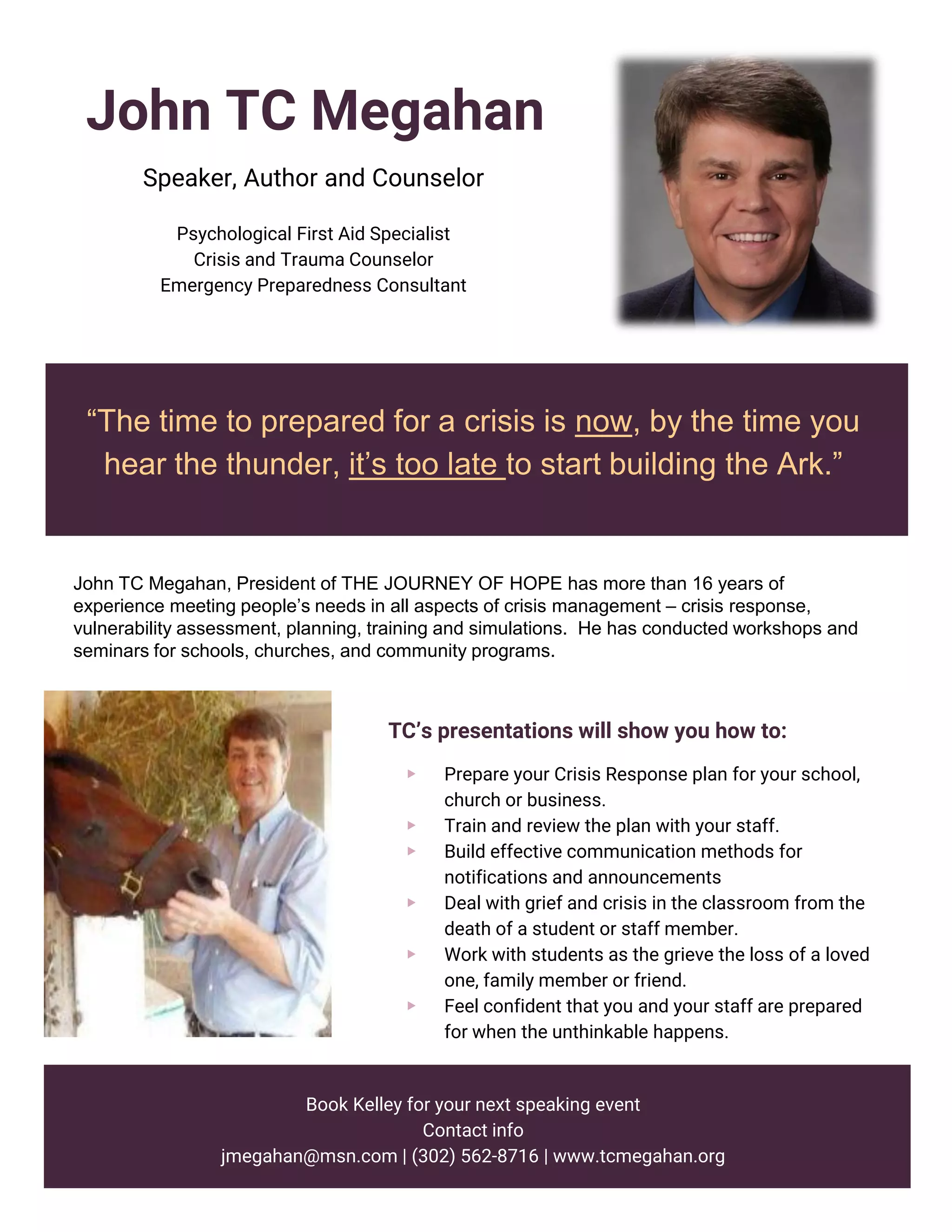 TC Speaker One Sheet | PDF