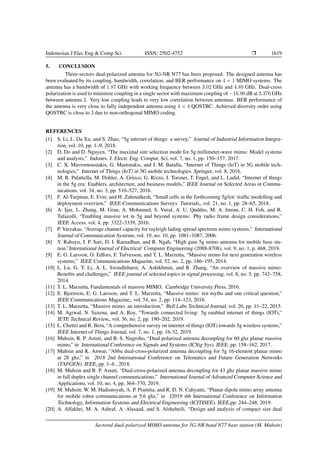 Sectoral dual-polarized MIMO antenna for 5G-NR band N77 base station ...