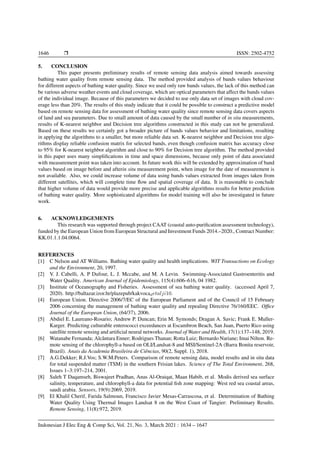 Remote sensing data driven bathing water quality assessment using ...